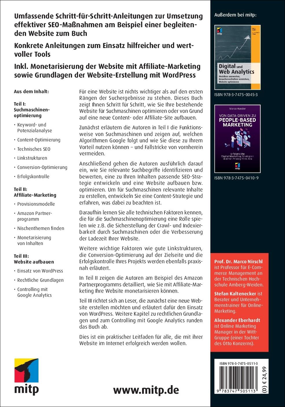 mitp-Verlag | SEO - Das Praxis-Handbuch