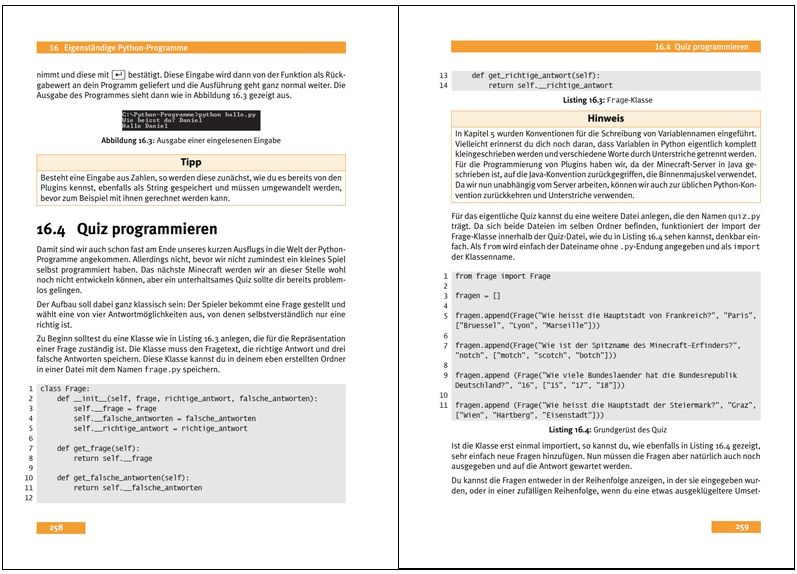 mitp-Verlag | Let's Play: Programmieren lernen mit Python und Minecraft