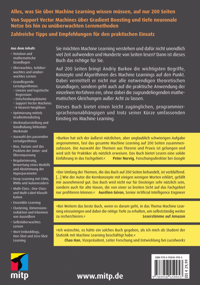 mitp-Verlag | Machine Learning kompakt